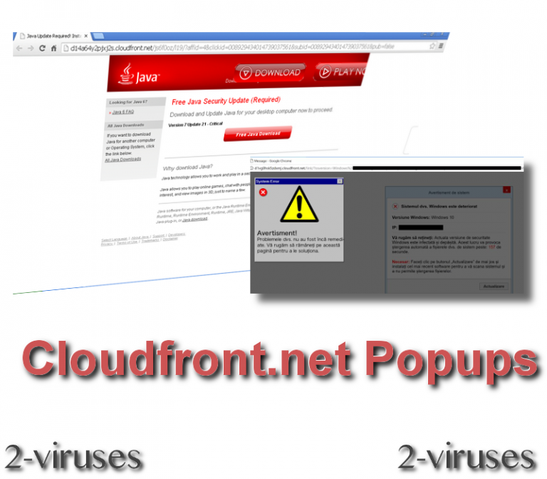 Pop-ups do Cloudfront.net - MalwareRid